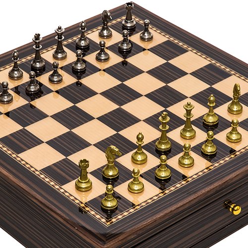 Stefano Jr., Chessmen From Italy & Seventh Avenue Chess Board [316-810 ...